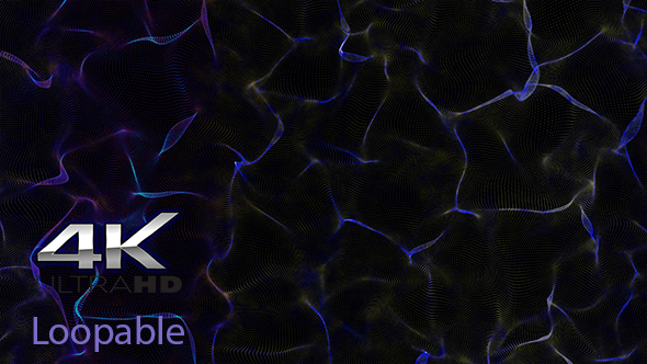 Waves Particles Background (Ultra HD), Motion Graphics | VideoHive