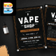 Vape Shop Flyer Menu, Print Templates | GraphicRiver