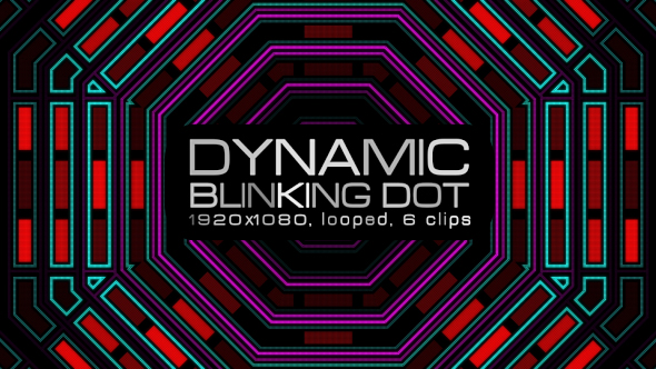 Dynamic Blinking Dot VJ Pack, Motion Graphics | VideoHive