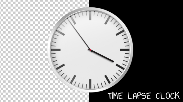 Time Lapse Clock - ALPHA LOOP, Motion Graphics | VideoHive