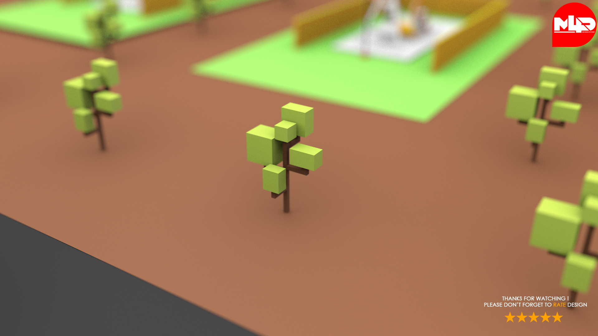 Low Poly Oil Field Plant with Oil Pumps by multimedia4d | 3DOcean