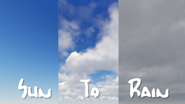 Sun To Rain - Weather Background Timelapse, Motion Graphics | VideoHive