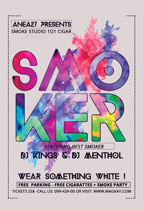 Smoker Flyer, Print Templates | GraphicRiver