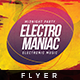Electro Maniac - Flyer Template, Print Templates | GraphicRiver