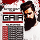 DJ Tour Dates Flyer Template, Print Templates | GraphicRiver