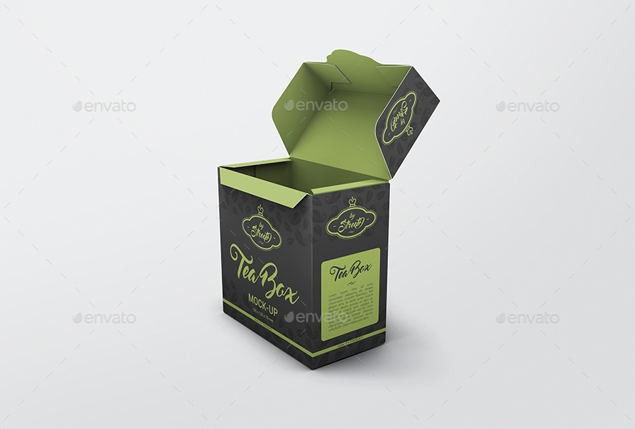 Tea Box Mock-Up, Graphics | GraphicRiver