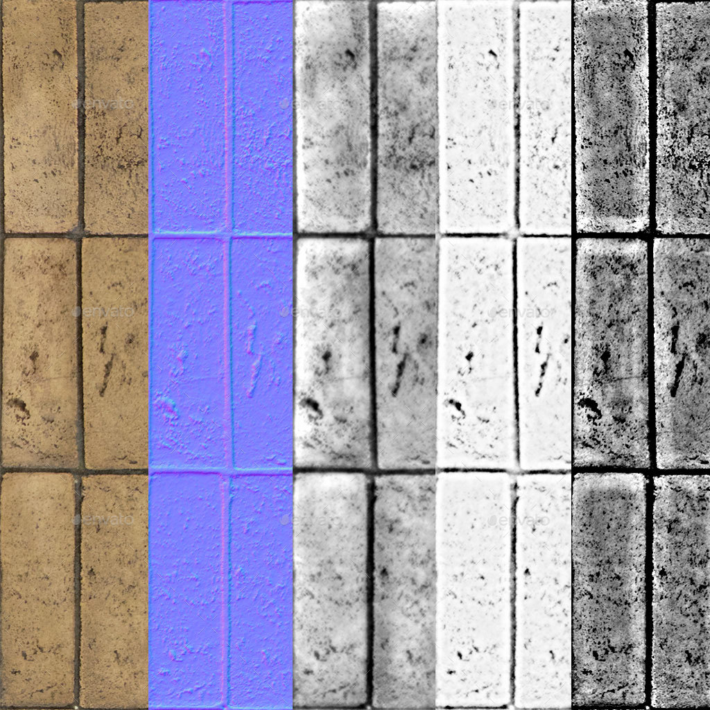 Uniform Brick Tiles Seamless Texture by Lucky_Fingers | 3DOcean