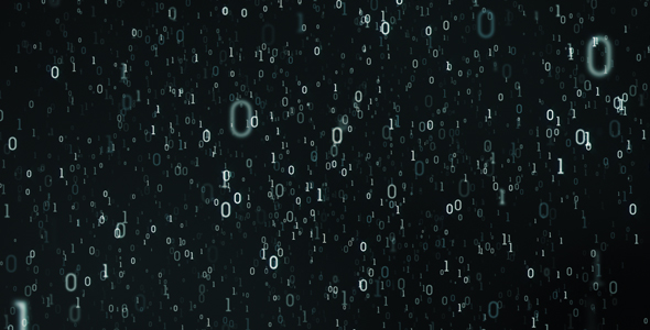 Dark Binary Digital Background, Motion Graphics | VideoHive
