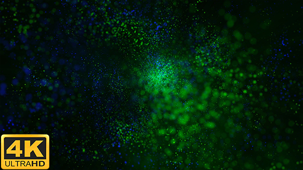 Green and Blue Particles (Ultra HD), Motion Graphics | VideoHive