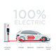 Electric Car Scheme Simplified Diagram of Components, Vectors ...