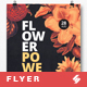 Flower Power - Party Poster / Flyer Artwork Template A3, Print Templates