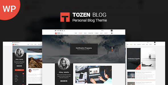 Tozen – Personal WordPress Blog Theme by CodeTied | ThemeForest