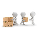 3D Small People - Unloading Cargo, Graphics | GraphicRiver