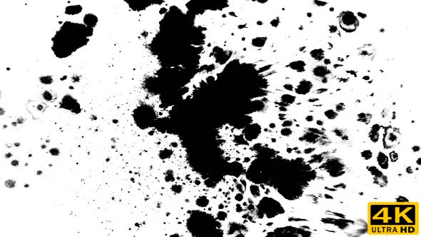 Many Ink Drops on Wet Paper 12, Stock Footage | VideoHive