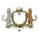 Cats Heraldic Shield Coat of Arms by Krisdog | GraphicRiver