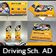 Driving School Advertising Bundle, Print Templates | GraphicRiver