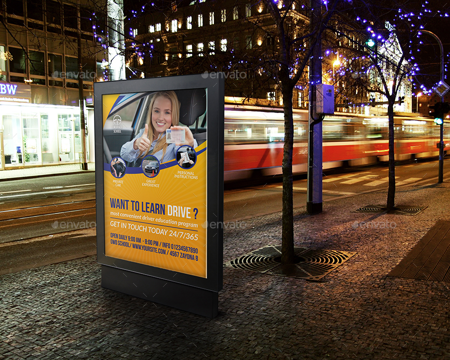 Driving School Advertising Bundle, Print Templates | GraphicRiver