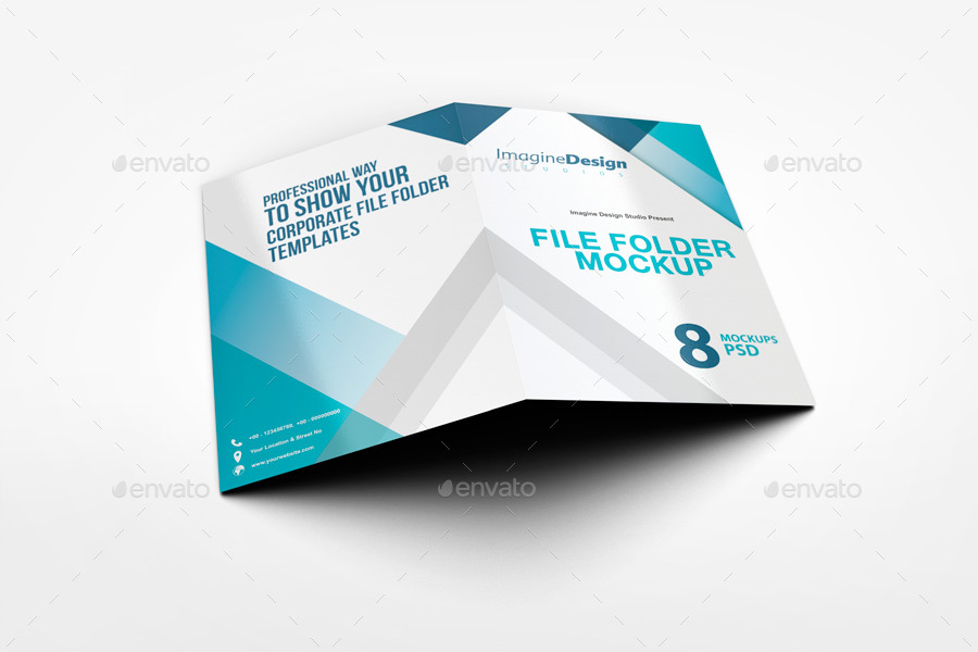 File Folder Mockup V2, Graphics | GraphicRiver