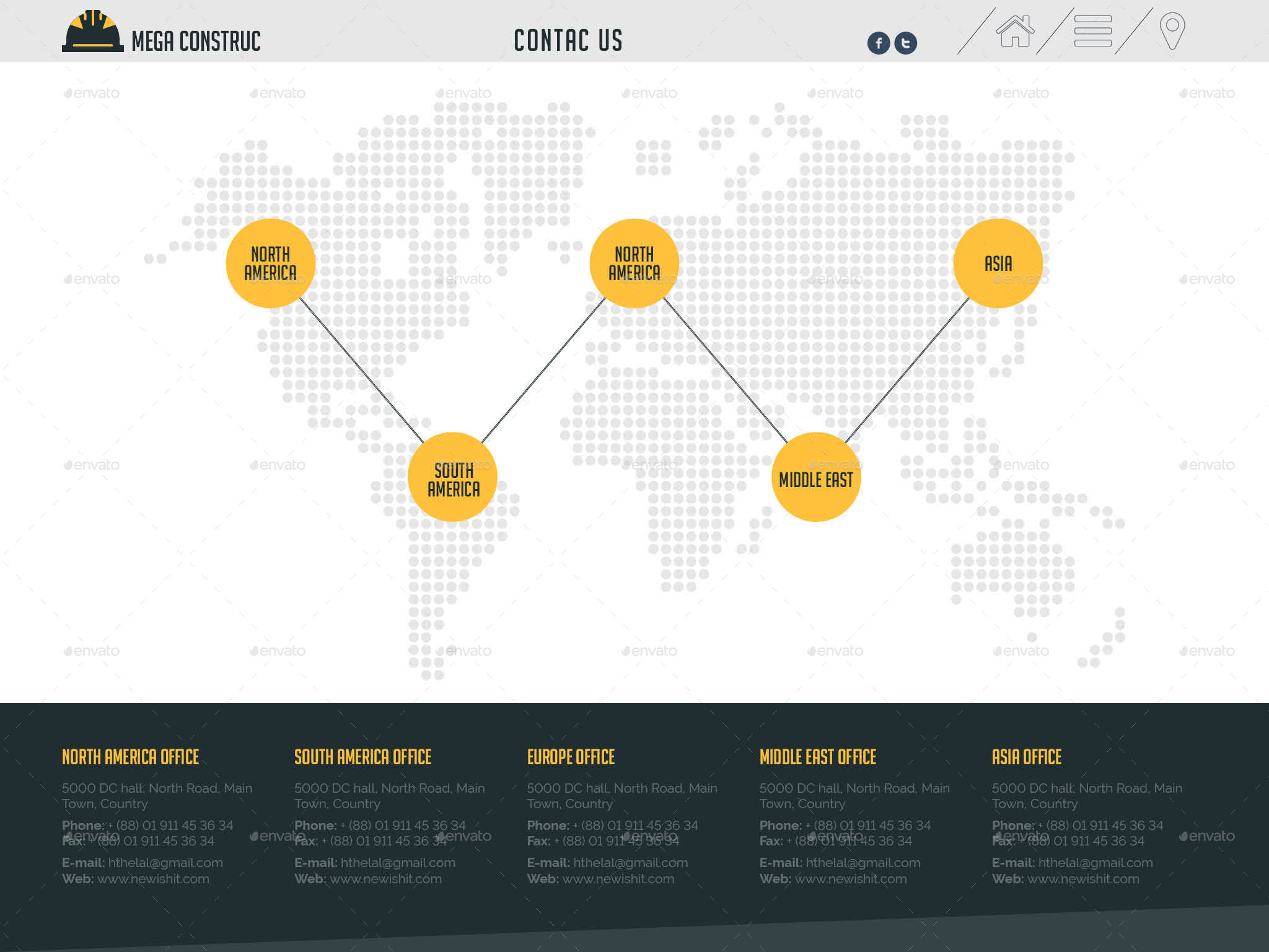 Interactive Construction Template, ePublishing | GraphicRiver