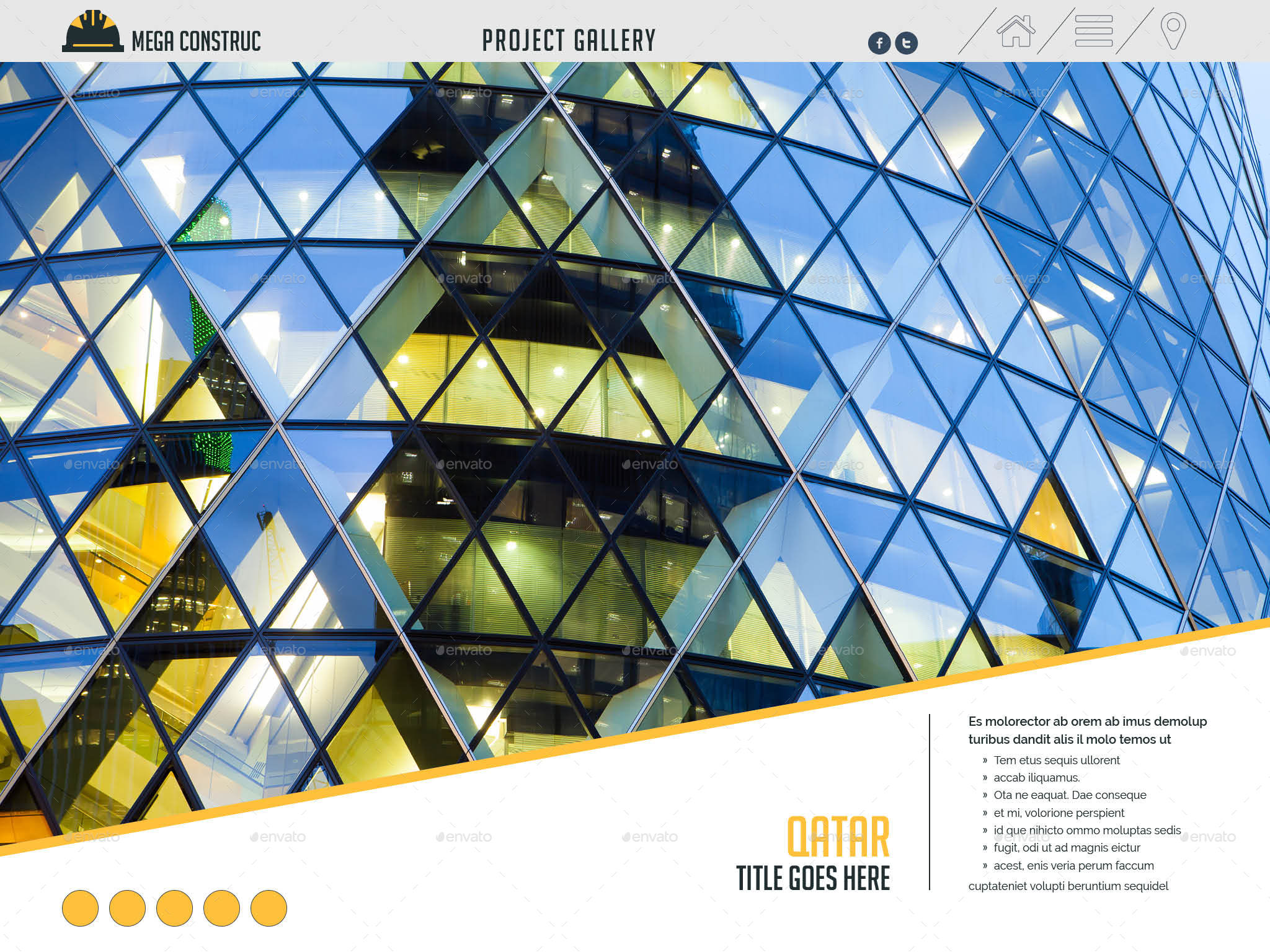 Interactive Construction Template, ePublishing | GraphicRiver