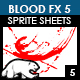 Blood Sprite FX for Games #5, Game Assets | GraphicRiver