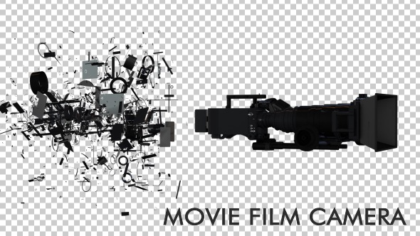 Film Movie Camera 360 Degree Transforming, Motion Graphics | VideoHive