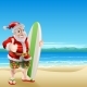 Santa on the Beach, Vectors | GraphicRiver