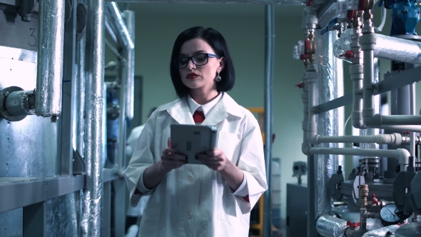 Female Scientist Walking Through Lab, Stock Footage | VideoHive