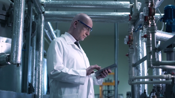 Scientist Touching the Valve, Stock Footage | VideoHive