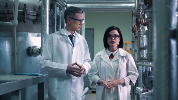 Scientists Taking Interview on Plant, Stock Footage | VideoHive