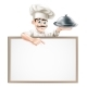 Chef Pointing at Sign, Vectors | GraphicRiver