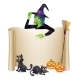 Halloween Witch Scroll Banner, Vectors | GraphicRiver