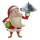 Cartoon Santa Cooking Christmas Dinner, Vectors | GraphicRiver