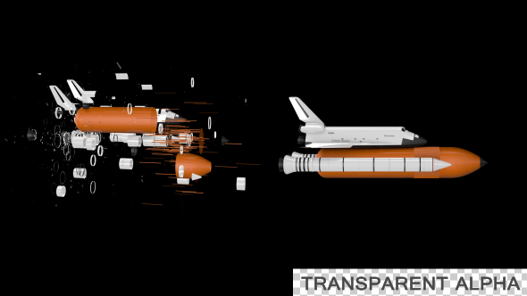 Space Shuttle - Discovery Transforming, Motion Graphics | VideoHive