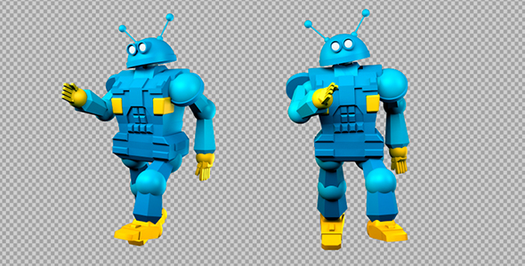 Children's Toy Robot, Motion Graphics | VideoHive