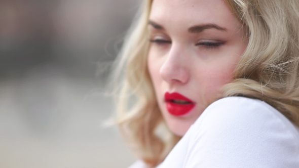 Model Feeling Cold , Stock Footage | VideoHive