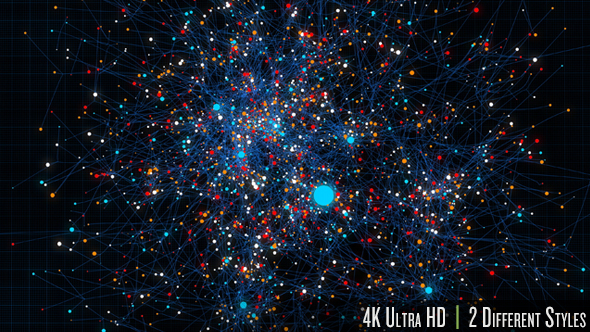 Exponential Growth in a Network 4K, Motion Graphics | VideoHive