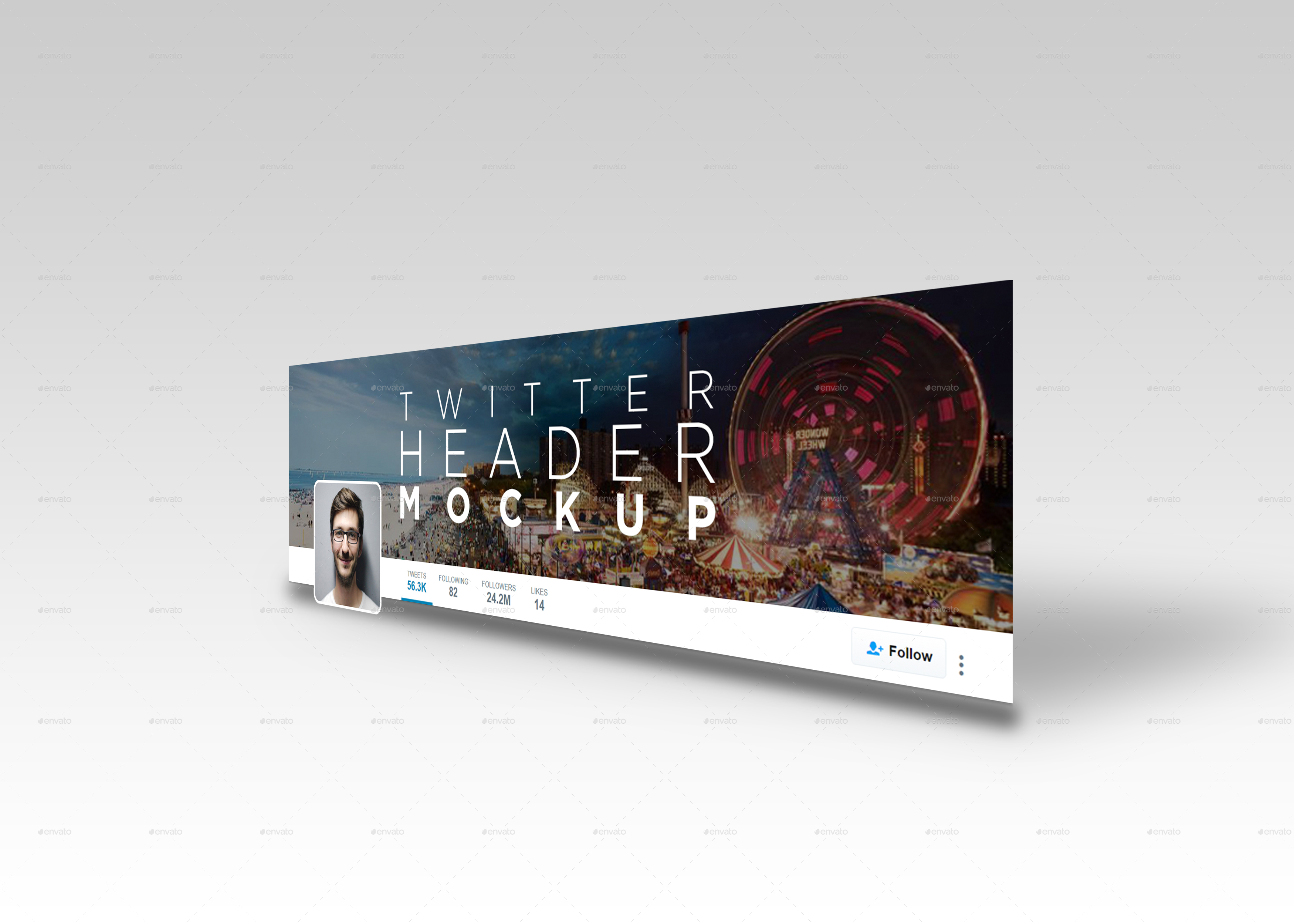 Twitter Header Mockup, Graphics | GraphicRiver