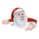 Cartoon Santa Pointing, Vectors | GraphicRiver