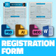 Registration Form, Print Templates | GraphicRiver