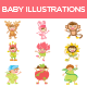 Baby Illustrations, Vectors | GraphicRiver