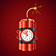 Detonate Dynamite Bomb and Timer Clock., Vectors | GraphicRiver