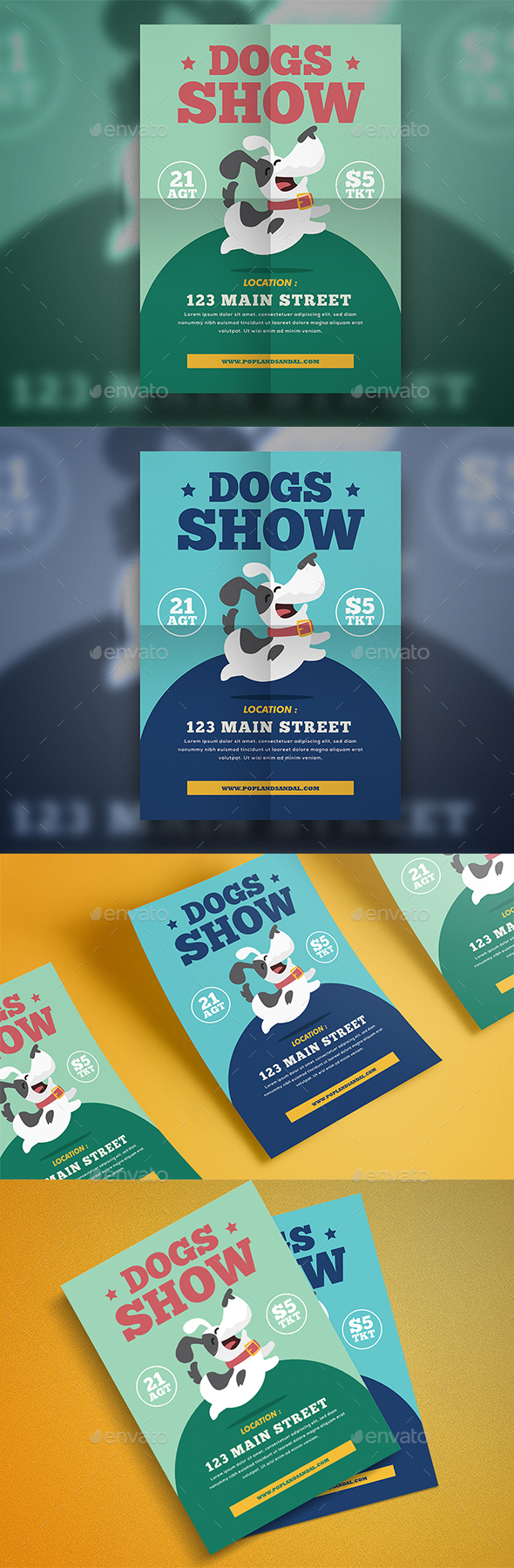 Dog Show Flyer by tokosatsu | GraphicRiver