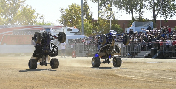 Stunt Quad Cross Riders Slow Motion, Stock Footage | VideoHive
