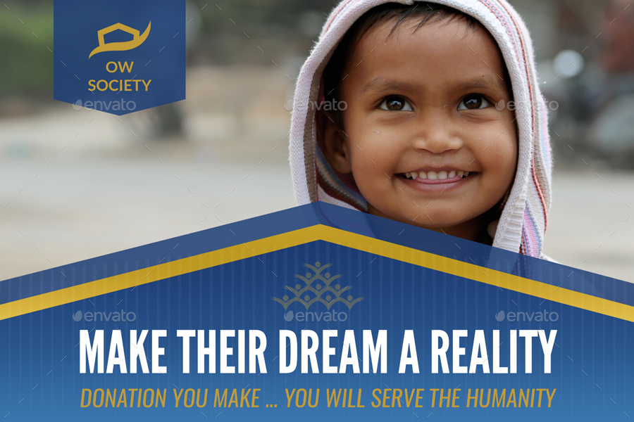 Kids Charity Postcard Template Vol.2, Print Templates | GraphicRiver