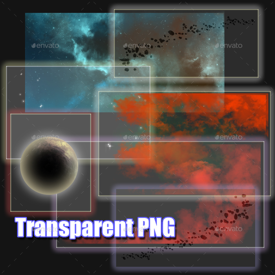 7 Space Parallax Backgrounds, Game Assets | GraphicRiver