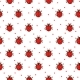 Vector Seamless Pattern with Red Ladybug., Vectors | GraphicRiver