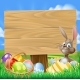 Easter Bunny Egg Hunt Sign, Vectors | GraphicRiver