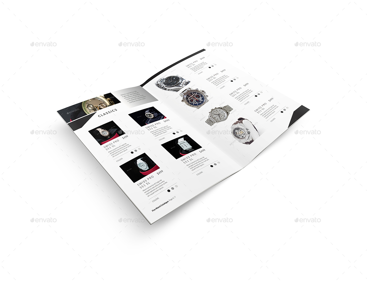 Watch Store Product Catalog, Print Templates | GraphicRiver