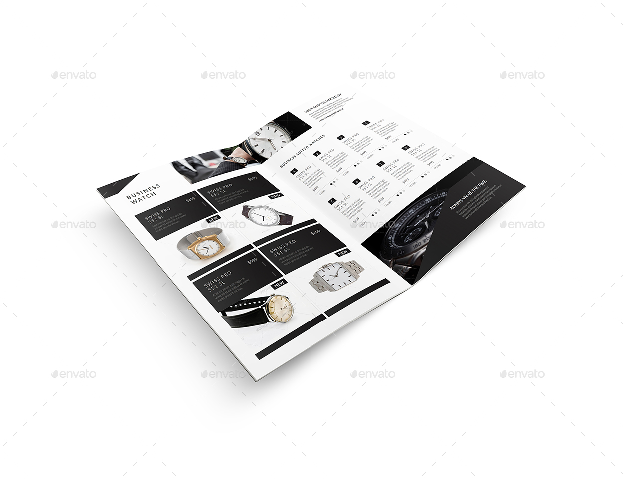Watch Store Product Catalog, Print Templates | GraphicRiver